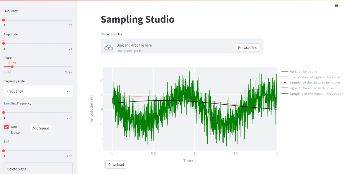 GitHub - Rawda-Yousry/Sampling_Studio