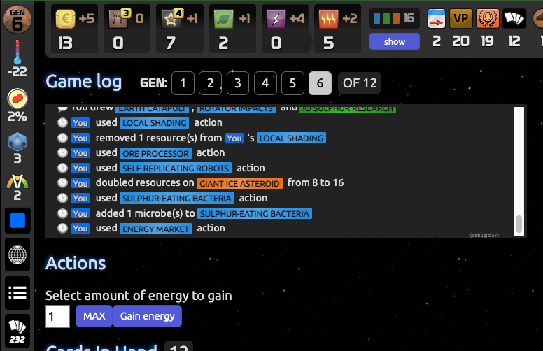 Energy Market Gave Me 2 Energy For 2 Megabucks · Issue 4930 · Terraforming Marsterraforming 