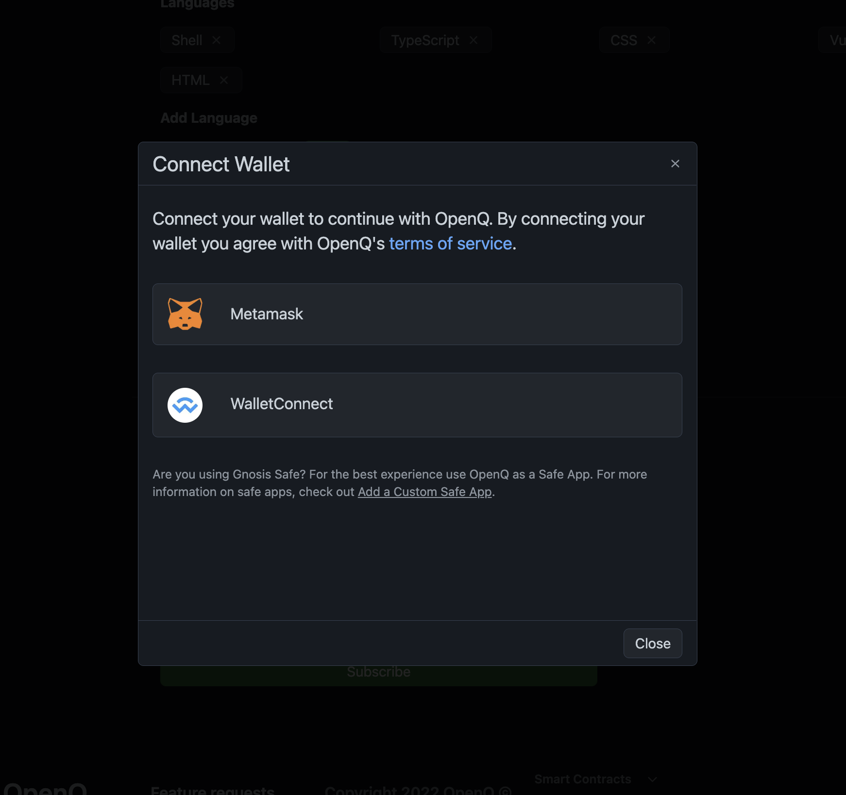 [DRAFT] Why does clicking Subscribe on User page show connect wallet · Issue #1060 · OpenQDev ...
