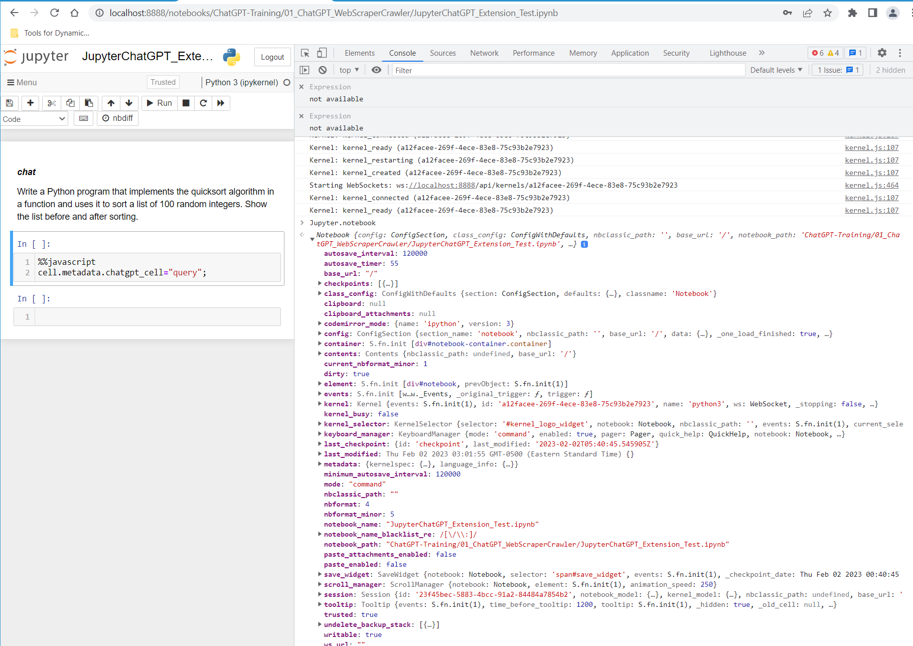 Registration Error · Issue 4 · Jflamchat Gpt Jupyter Extension · Github