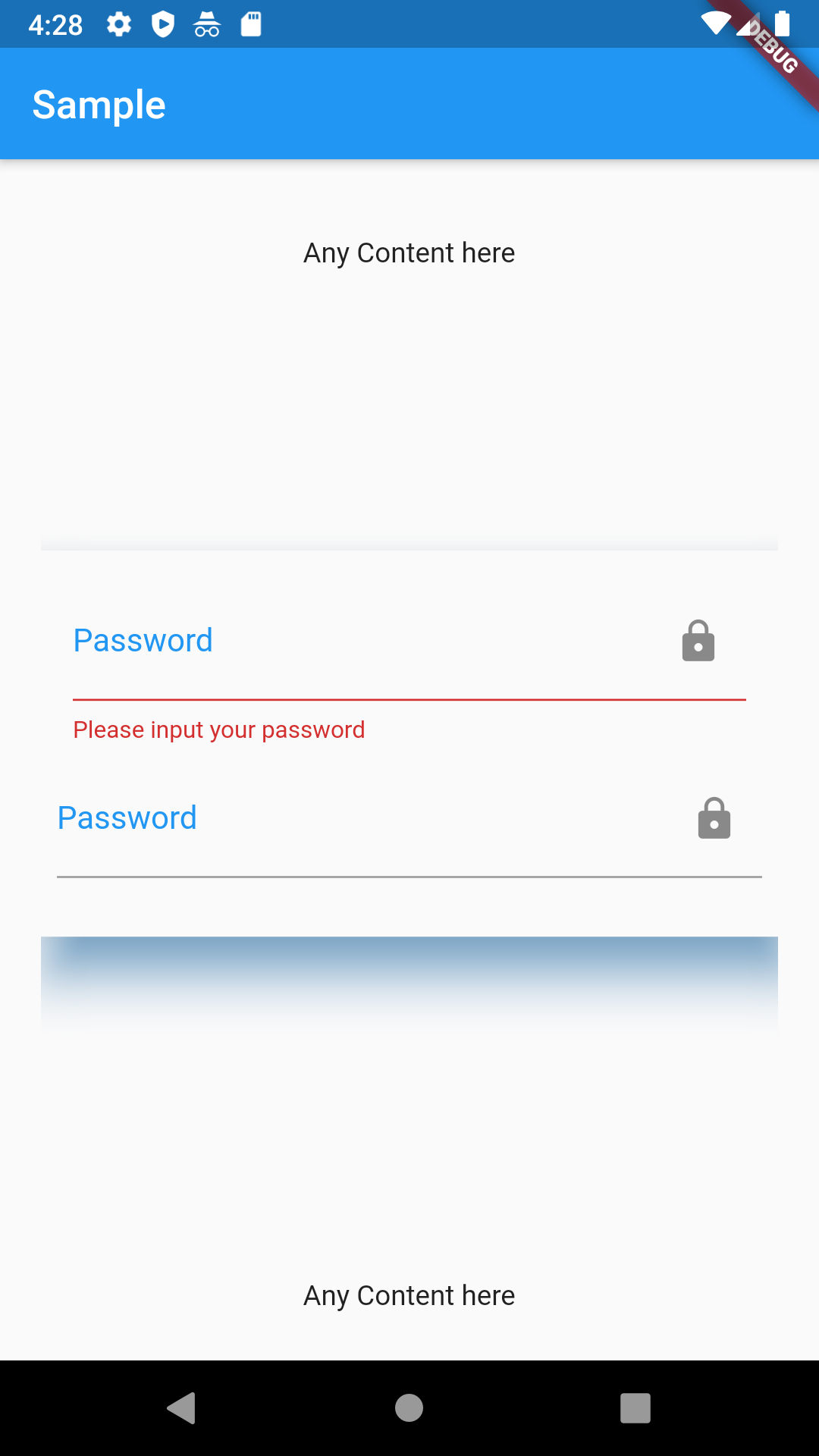 Material Elevation Shadow Not Display Correctly When The Page Is Long Or Scroll Down · Issue