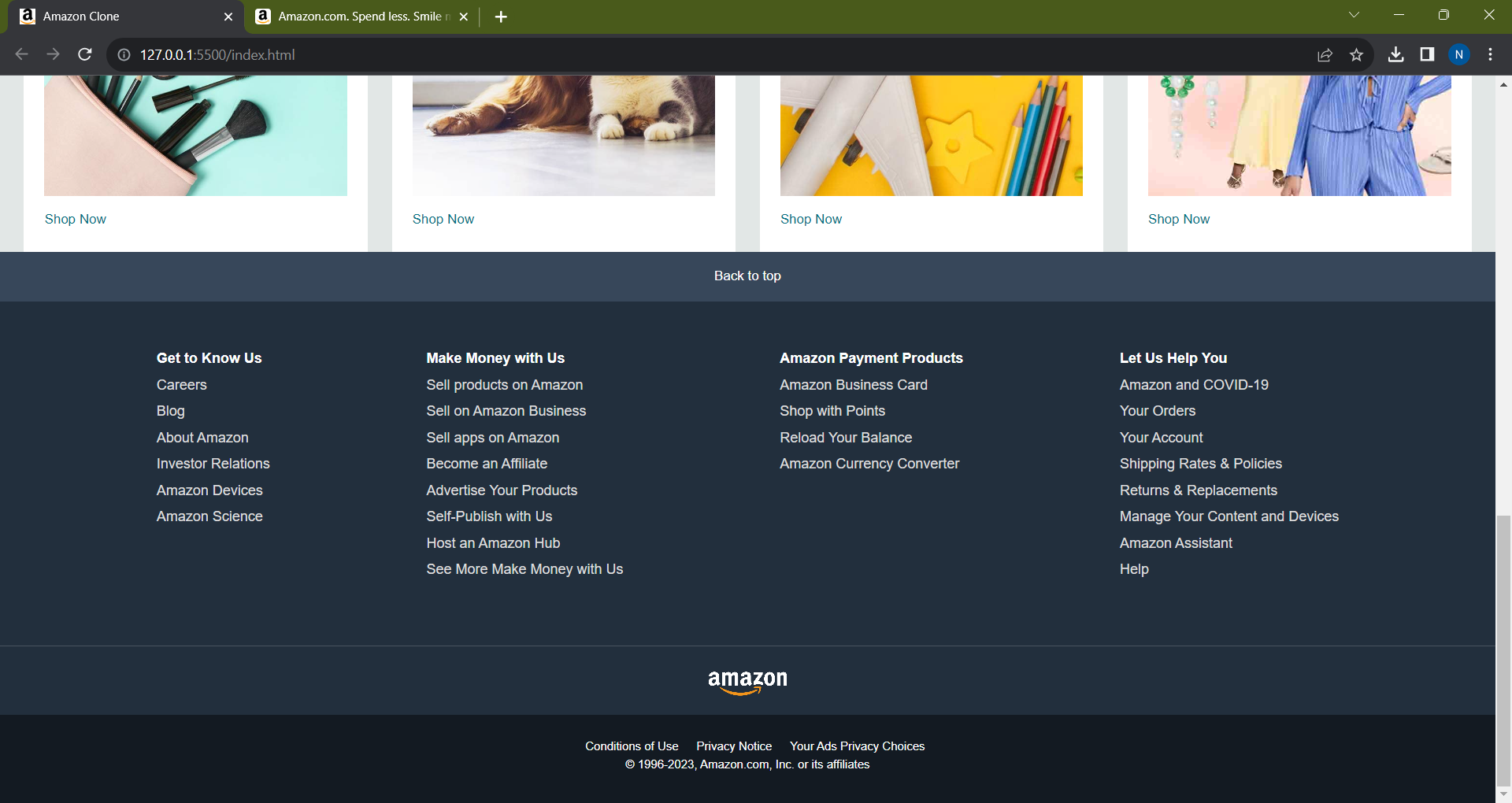 GitHub - narmadagogineni/Amazon-clone