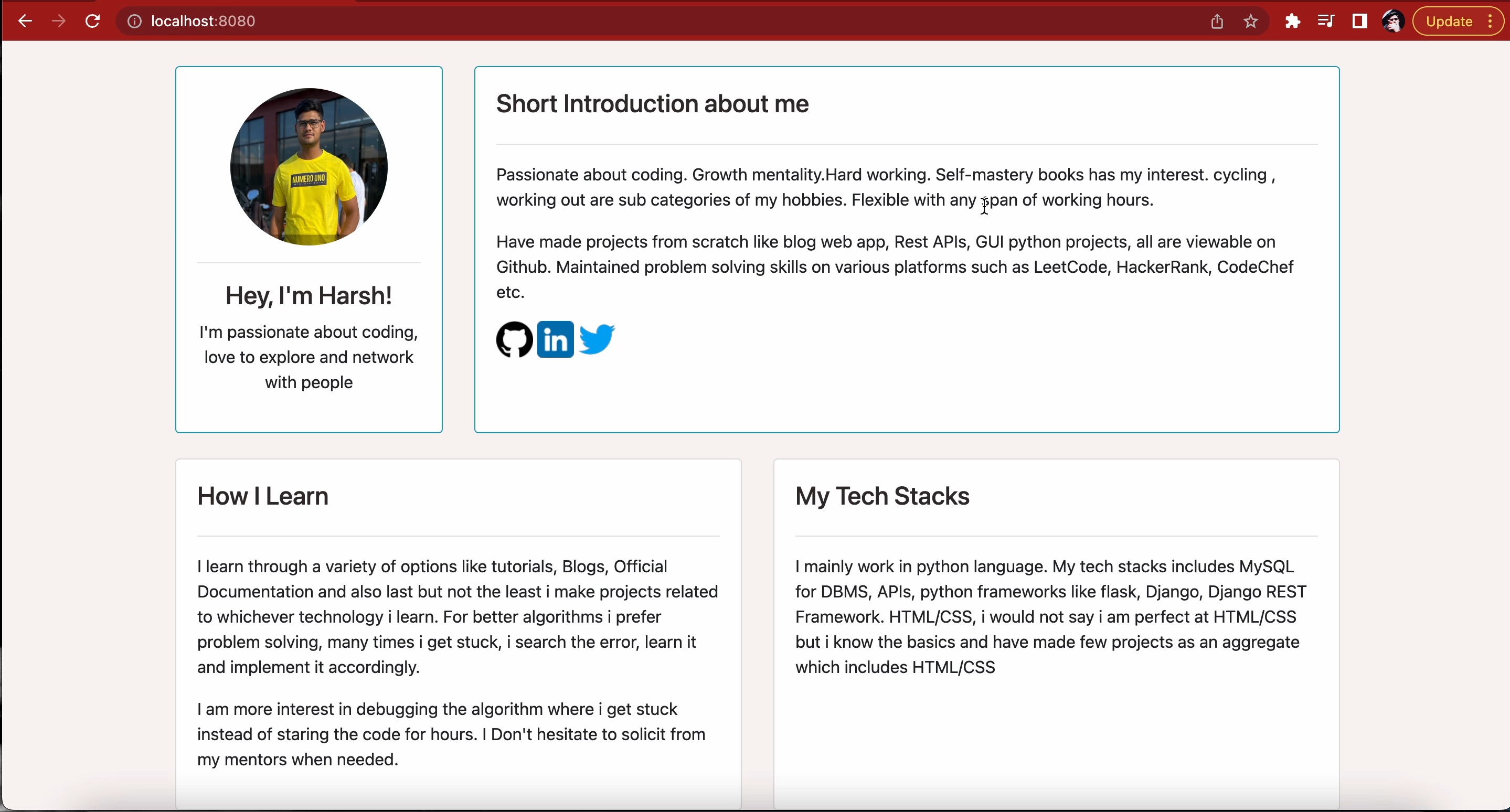 GitHub - harshhes/Portfolio-website: Portfolio-website created using ...