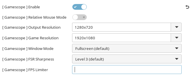 Please add all gamescope launch options to lutris system options · Issue #4707 · lutris/lutris ...