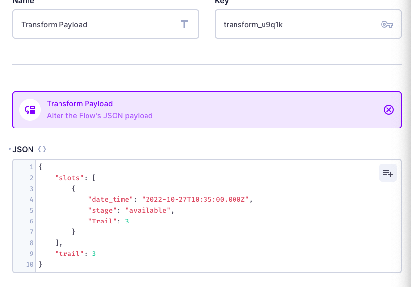 Flows: When modifying the Response Body to contain an array, the items in the array are not ...