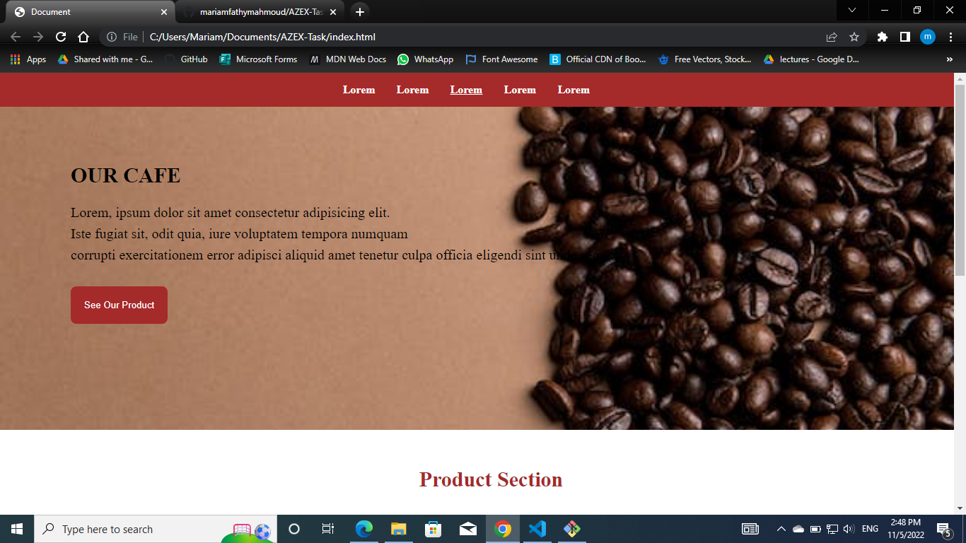 GitHub - mariamfathymahmoud/AZEX-Task