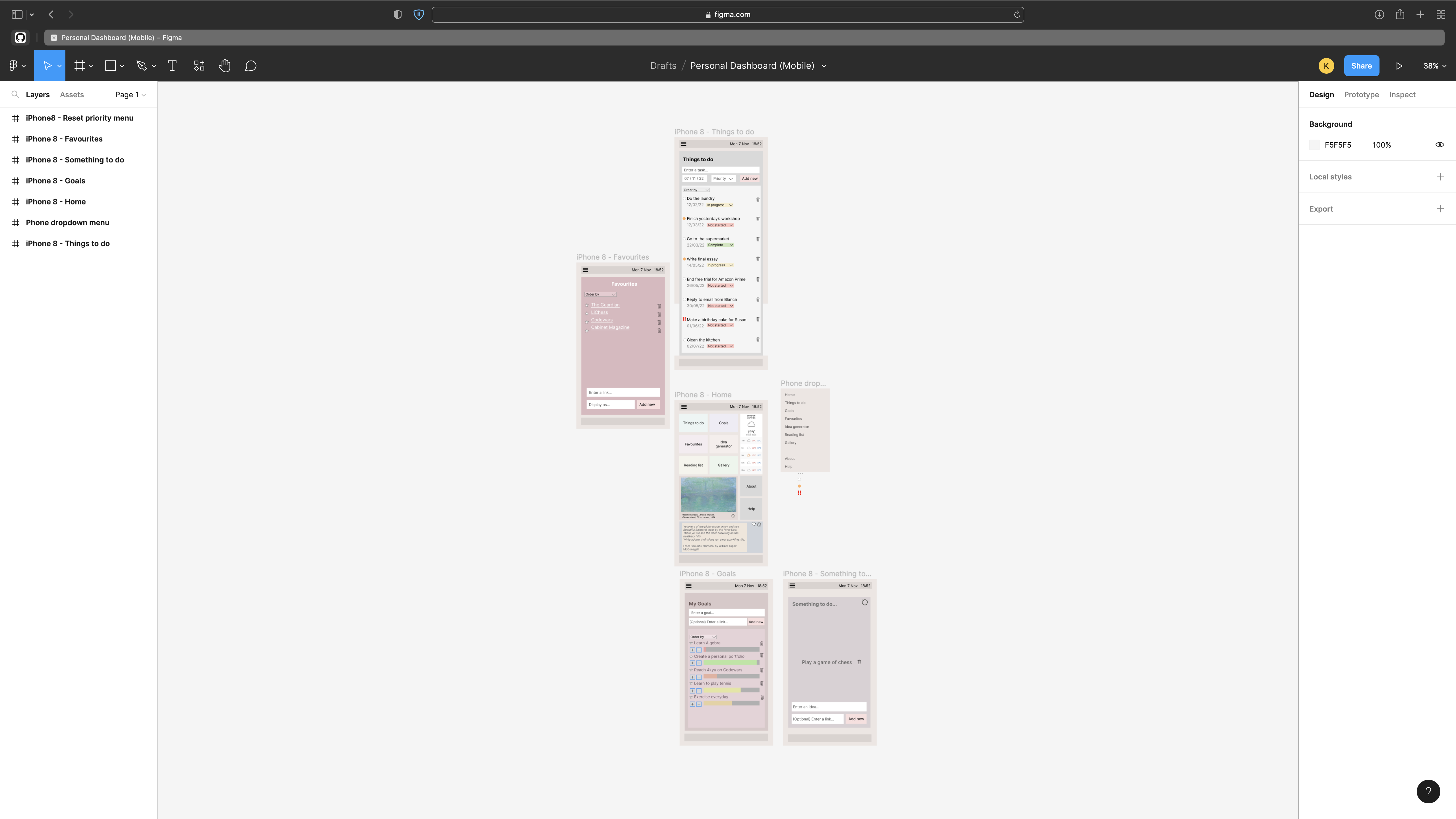 GitHub - keirastanley/personal-dashboard