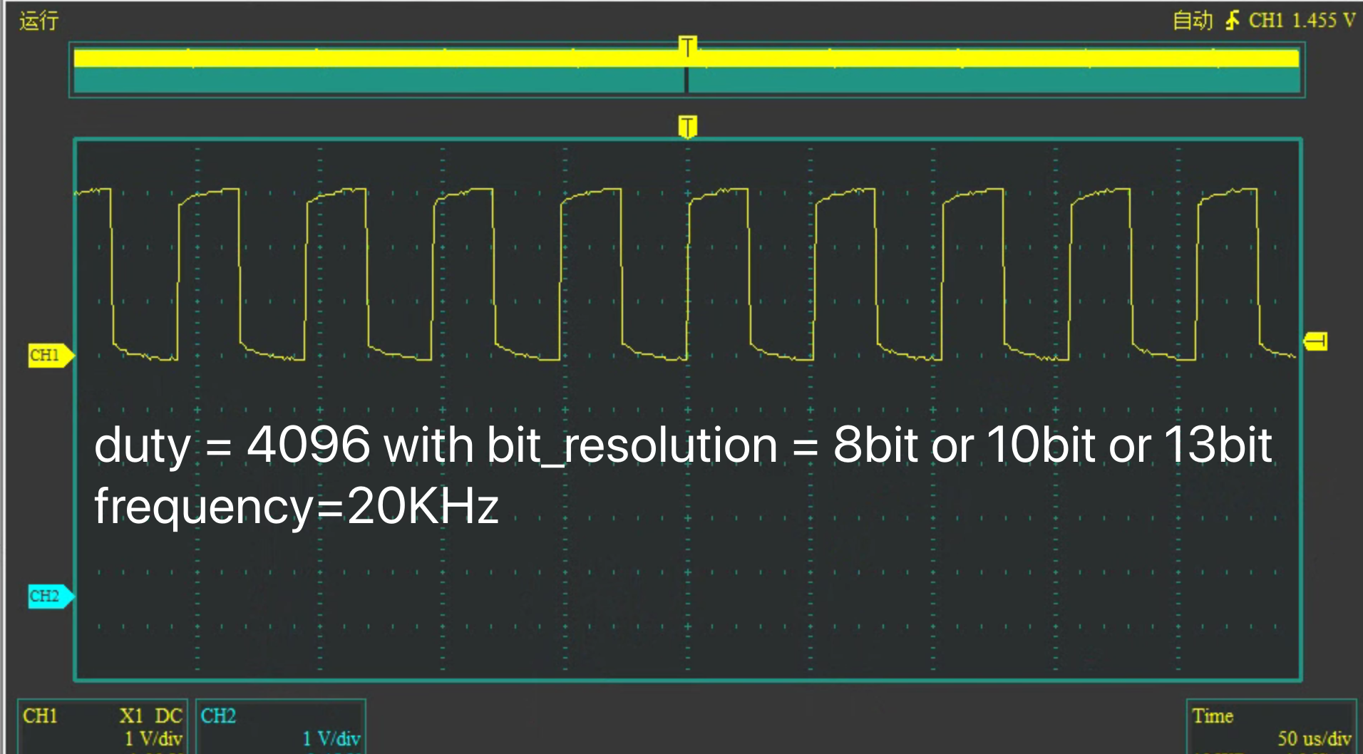 ledc duty_resolution seems to be fixed at 13bit (GIT8266O-684) · Issue #1109 · espressif/ESP8266 ...