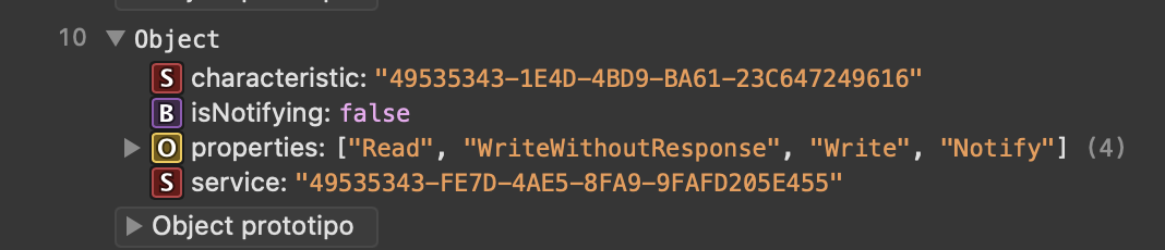 ble.write on ios return null (on Android returns OK) · Issue #852 · don/cordova-plugin-ble ...