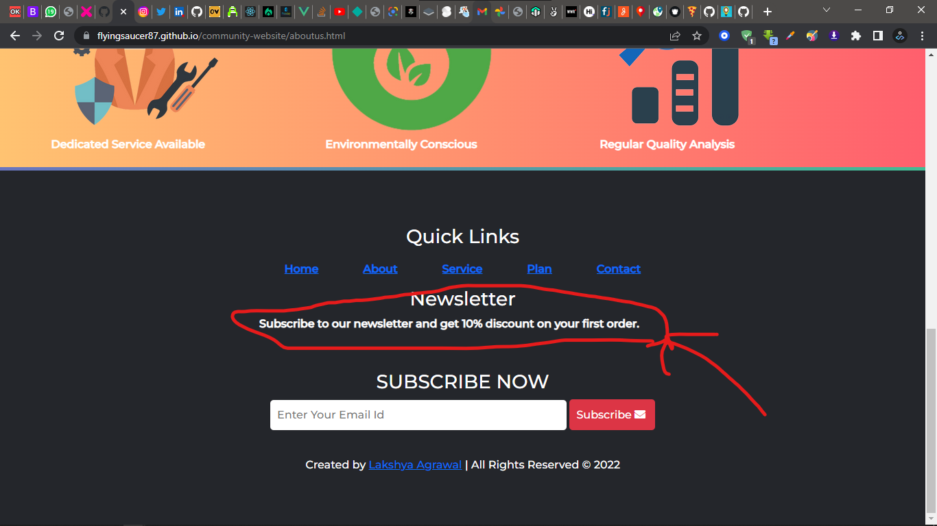 Wrong positioning in Newsletter section · Issue #196 · flyingSaucer87/los-pollos-hermanos · GitHub