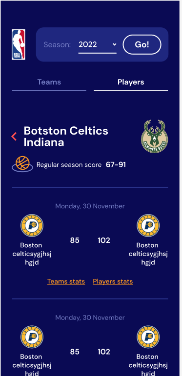 GitHub - yforer/NBA-stats-app: NBA Statistics App
