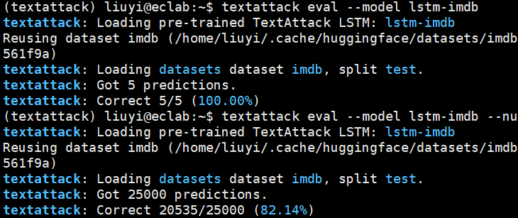 The accuracy on imdb dataset is a little low. · Issue #648 · QData/TextAttack · GitHub