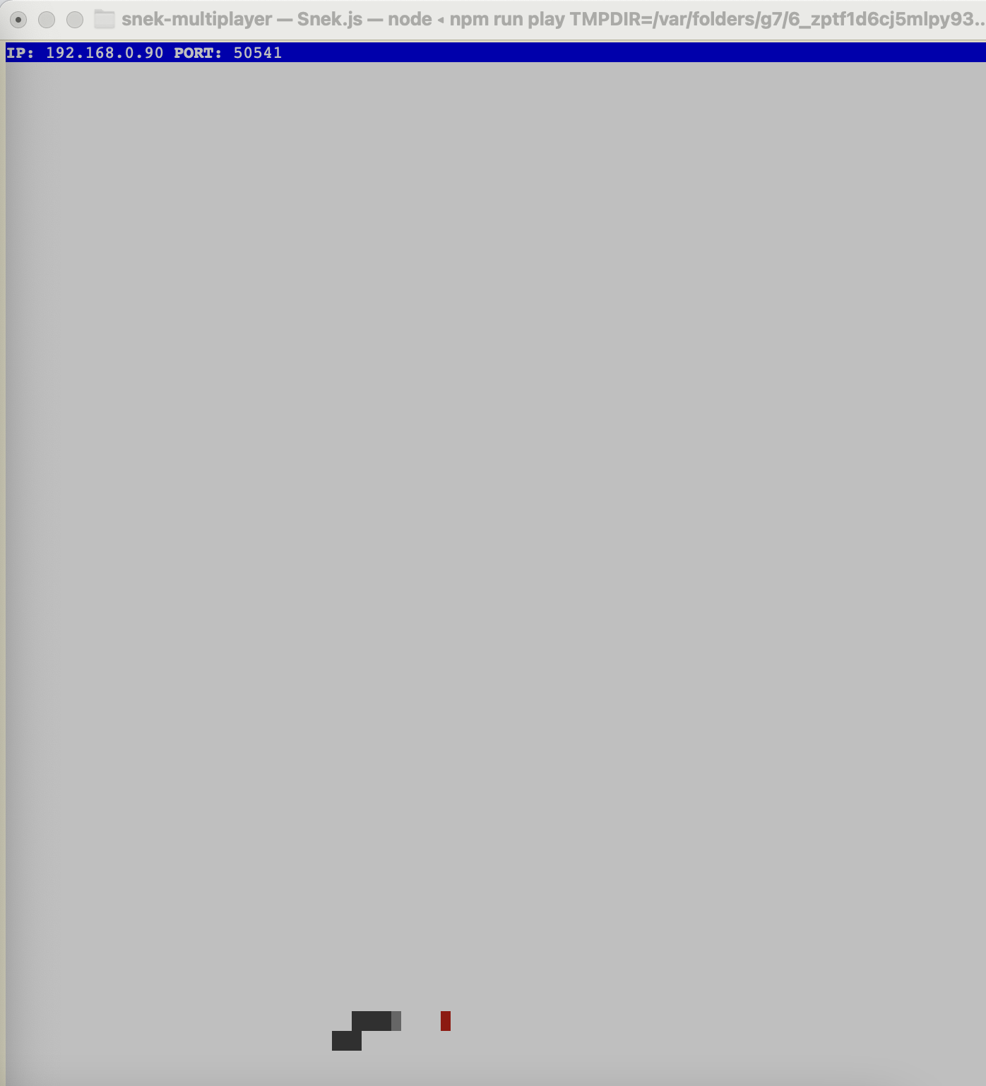 GitHub - rachelpr/snake-client: A simple take on the original snake game.