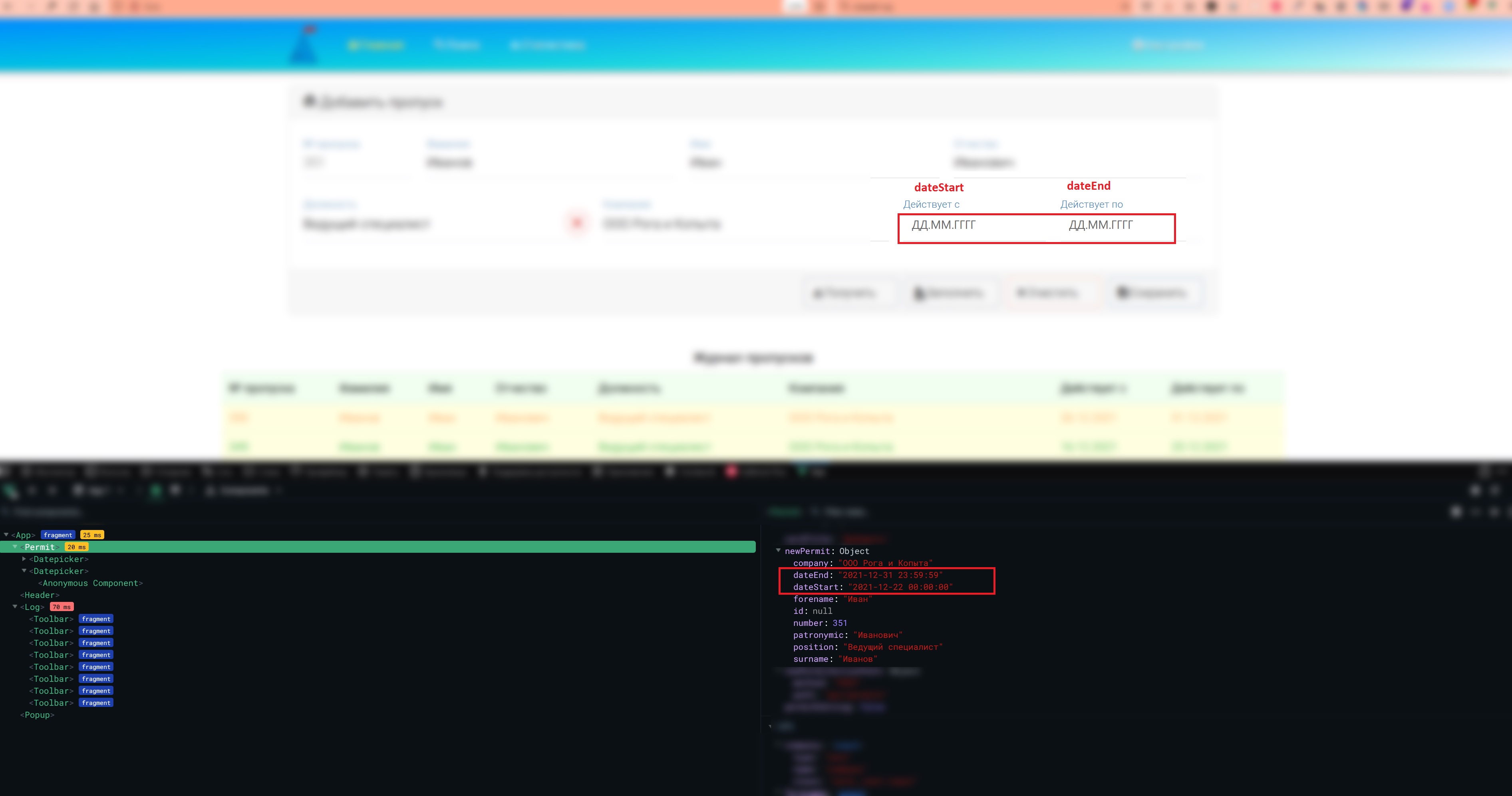 The programmatically set date is displayed only after clicking on the input field · Issue #73 ...
