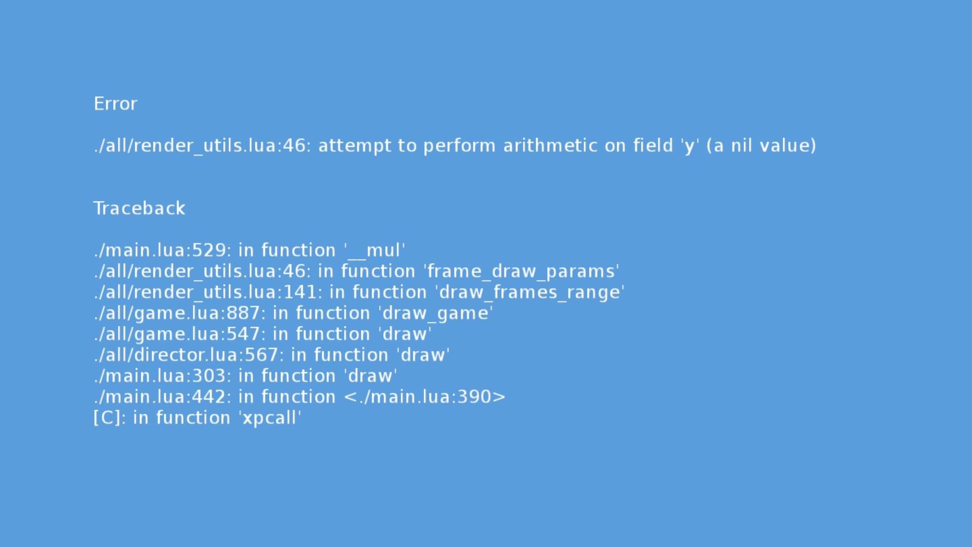 Render Utils Lua 46 Attempt To Perform Arithmetic On Field Y · Issue 836 · Cigumo Krli · Github