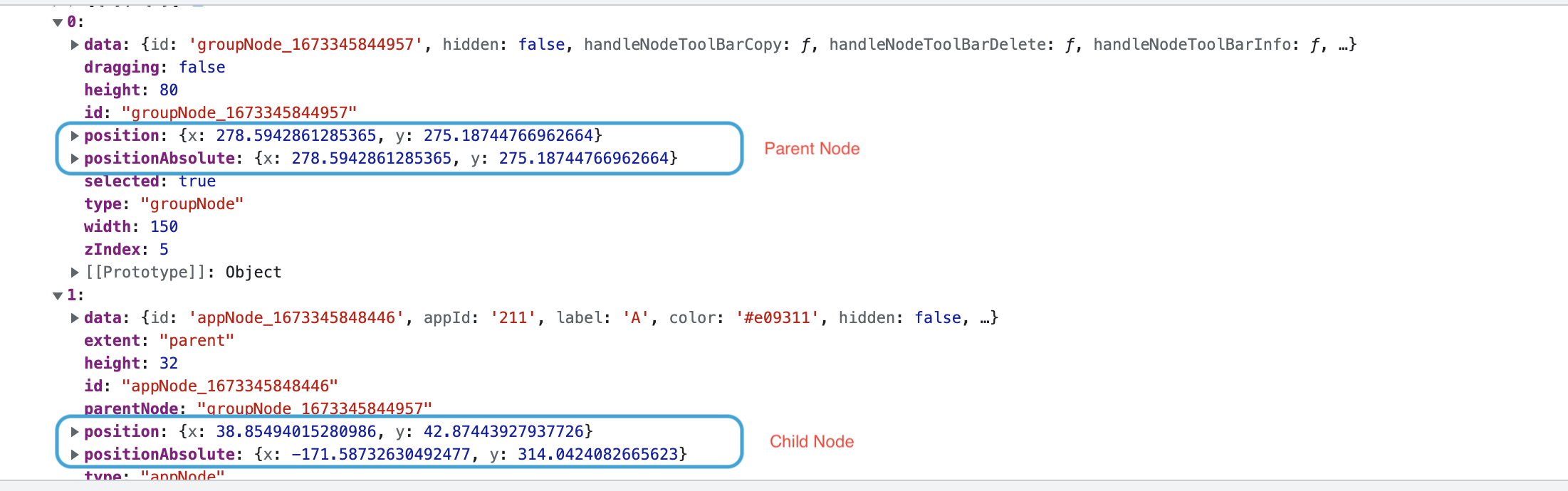 Child Node positionAbsolute isn't changing · xyflow xyflow · Discussion #2736 · GitHub