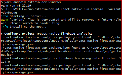 Error on running Couldn't find "Debug" build variant. · Issue #36561 · facebook/react-native ...