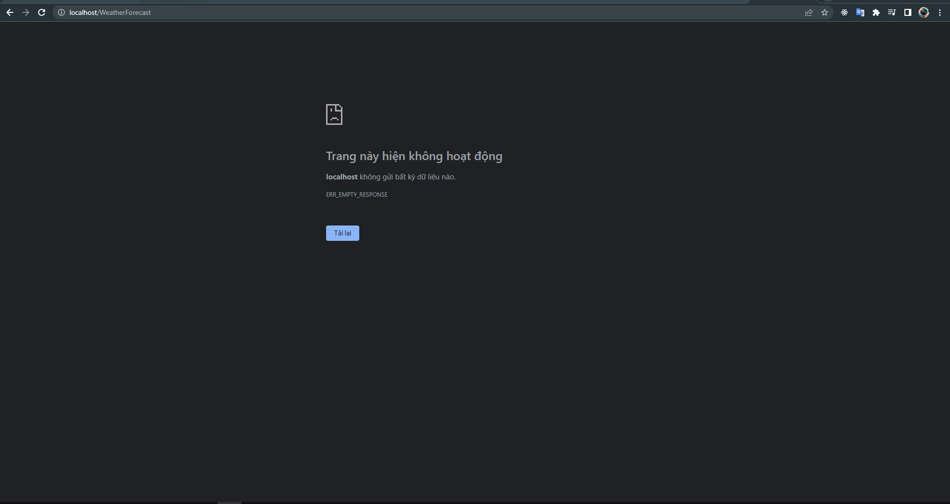 I can not browser to http://localhost/WeatherForecast · Issue #8578 · dotnet/core · GitHub