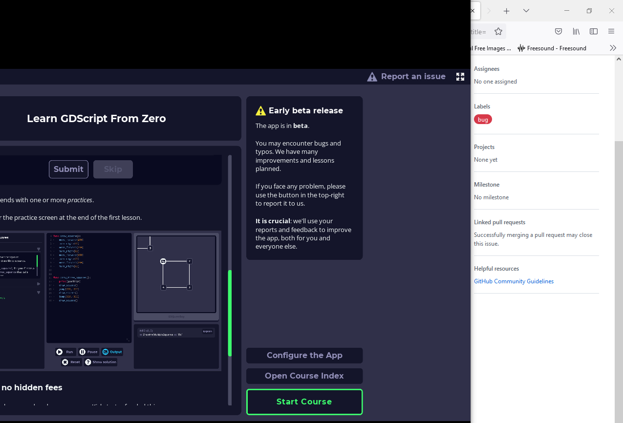 App window is larger than my display on desktop platforms · Issue #364 · GDQuest/learn-gdscript ...