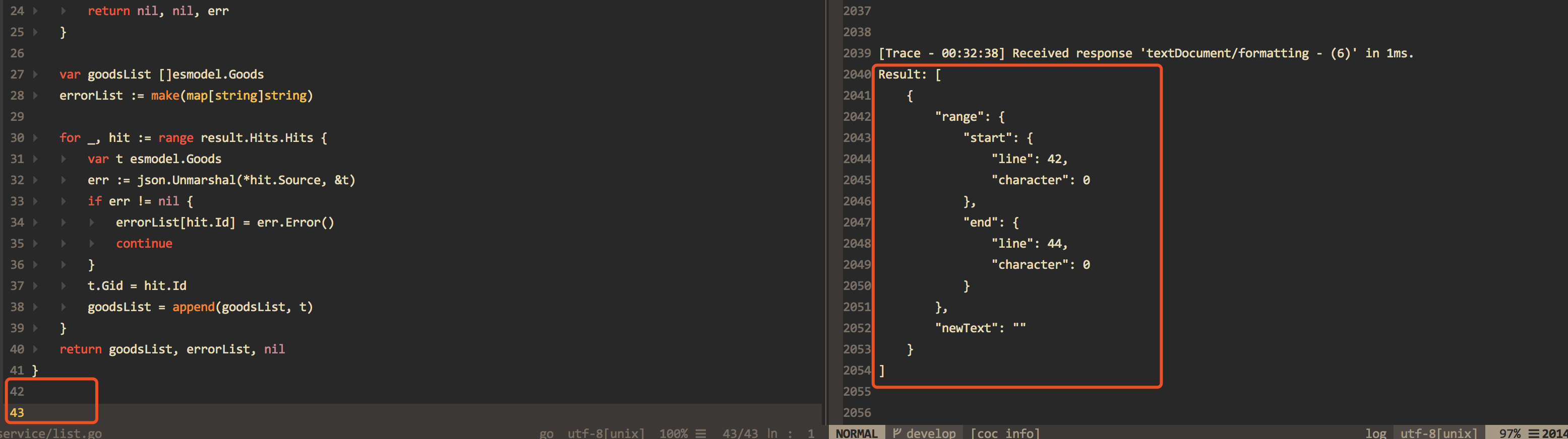 call CocAction("format") when remove line at end of current buffer · Issue #320 · neoclide/coc ...