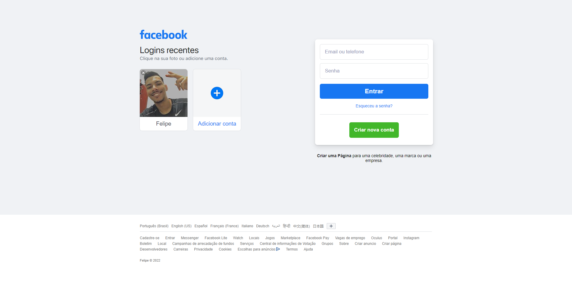 GitHub - felpsilva/Login-facebook-layout