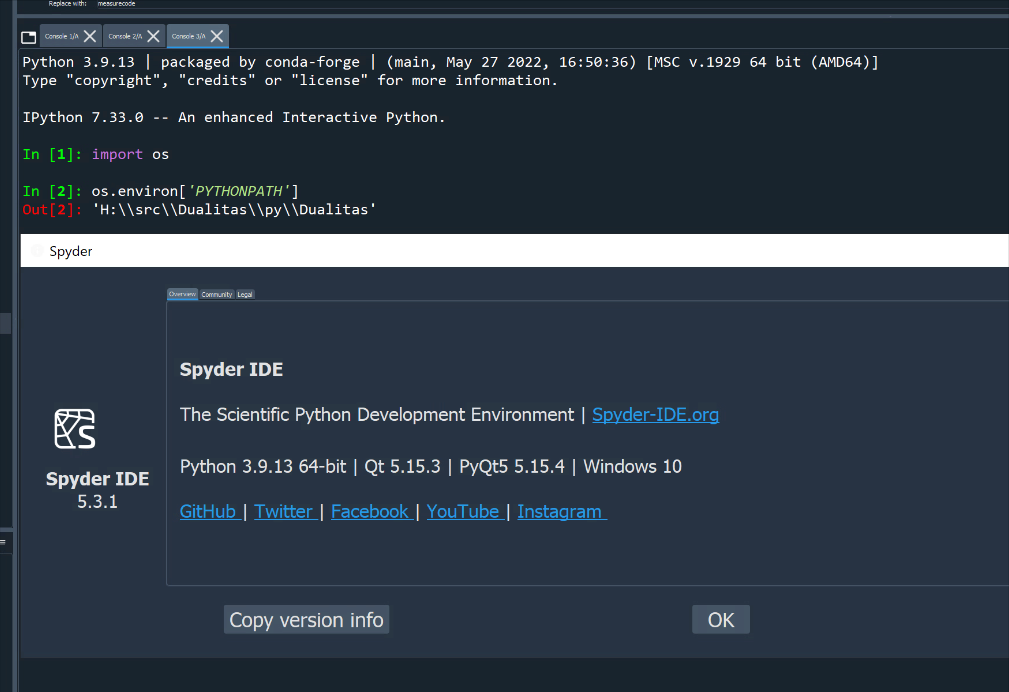 Starting A New Console Loses PYTHONPATH In Spyder 5 3 2 Issue 