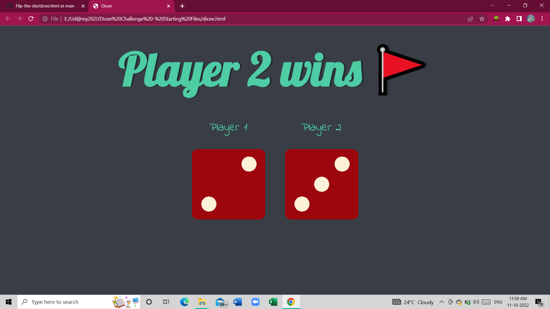 Github Suhanikolhatkarflipthedie Its A Game Created Using Java Script Html And Css