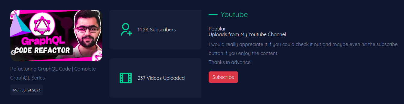 Bug Alignment Of Youtube Section In The Homepage Could Be Improved Uiui · Issue 310 