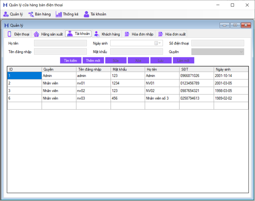 GitHub - NguyenLe0508/QuanLyCuaHangBanDienThoai