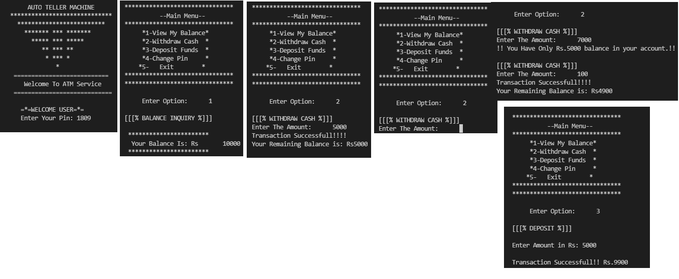 GitHub - RutikRC/ATM-Machine: This is Auto Telling Machine having ...