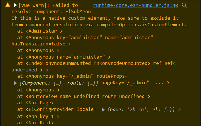 [Component] [sub-menu] ElSubMenu在nuxt@3.0.0下不可用 · Issue #11476 · element-plus/element-plus · GitHub