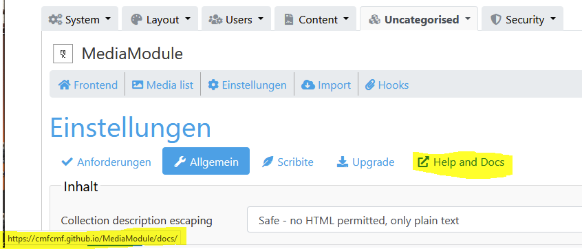 Help Page Link broken · Issue #100 · zikula-modules/MediaModule · GitHub