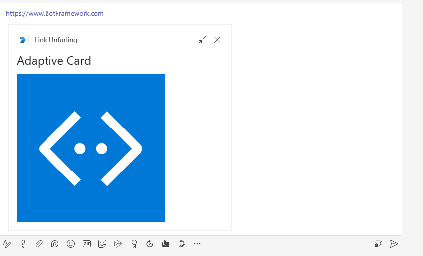 Adaptive card response payload for link unfurling not works · Issue #8110 · MicrosoftDocs ...
