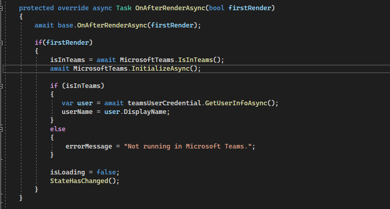 Error: "CancelledByUser" at p (https://res.cdn.office.net/teams-js/2.7. ...