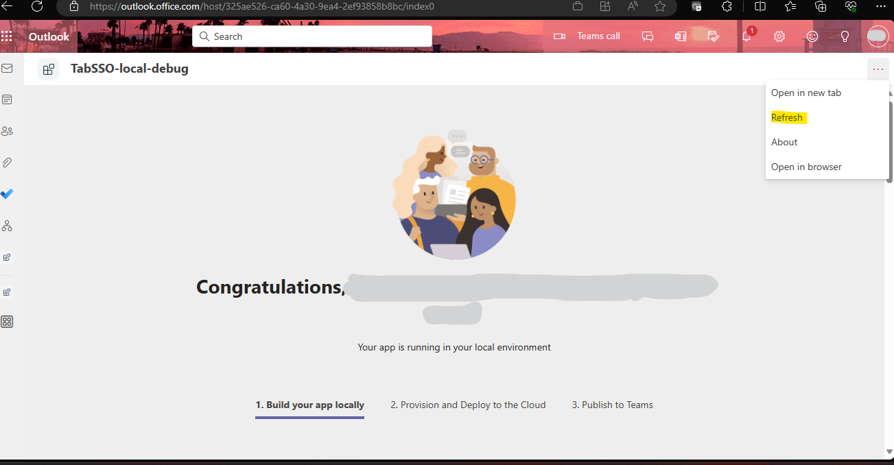 “Refresh” button in the app header in Outlook not loading · Issue #8991 · MicrosoftDocs/msteams ...