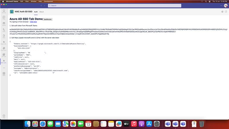 "No parent window found" when calling authentication.authenticate() inside MS Teams tab. · Issue ...