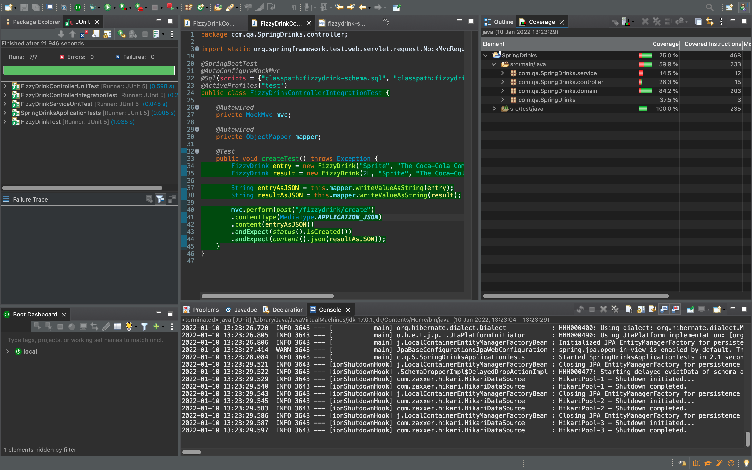 GitHub - donnalynp/SpringDrinks: Spring Boot API for Fizzy Drinks