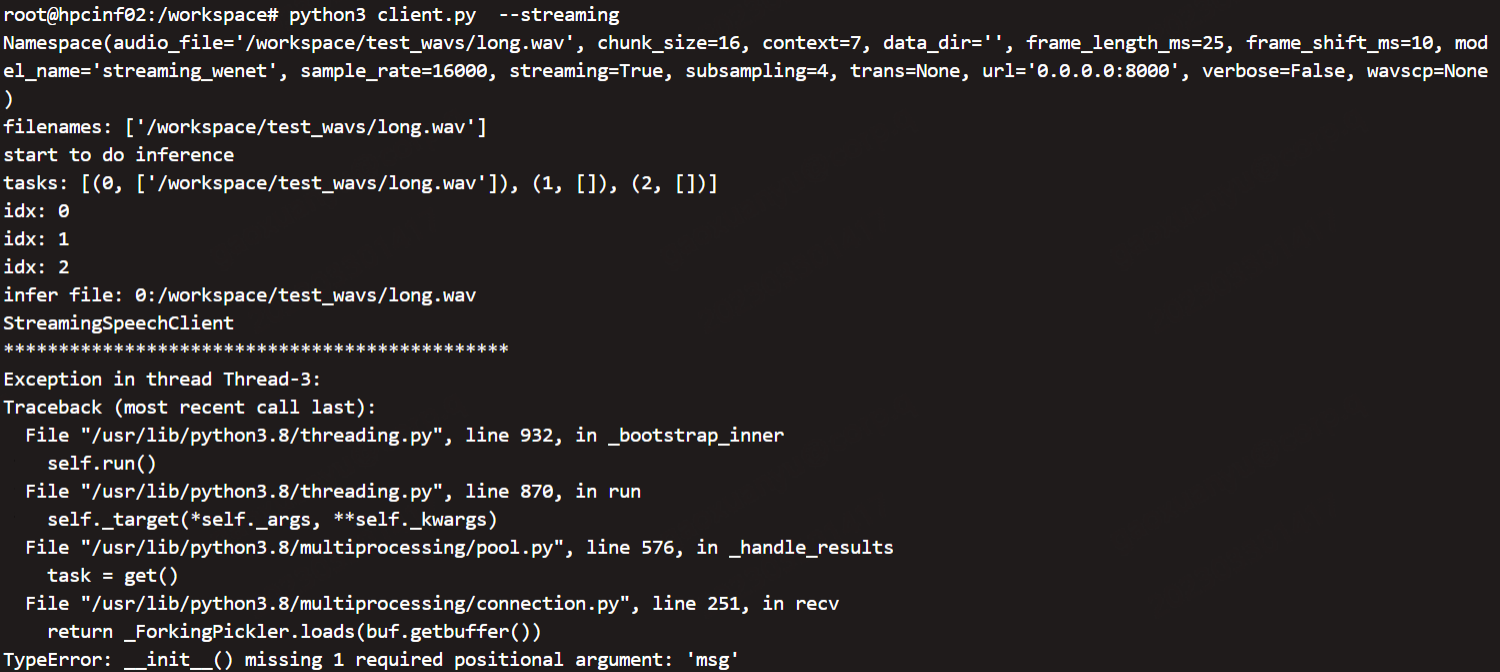 tritonserver服务推理paraformer_长音频模型输出没有时间戳 · Issue #314 · modelscope/FunASR · GitHub