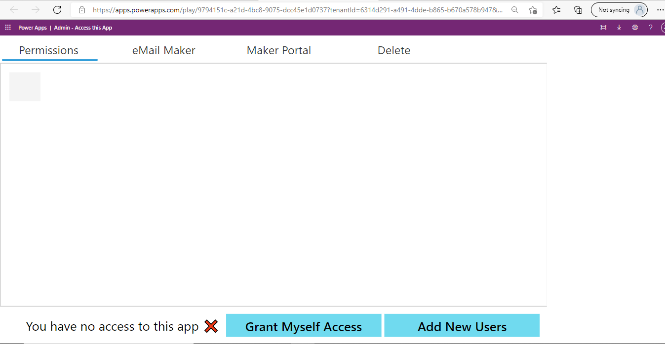 [CoE Starter Kit - BUG] Admin - Access this App is not working · Issue ...