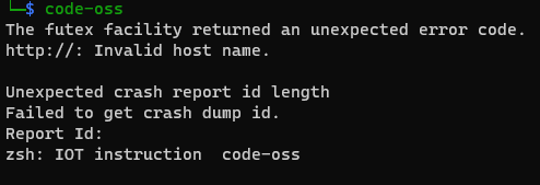 [Bug] code-oss does not work in kali linux wsl2 · Issue #154848 ...