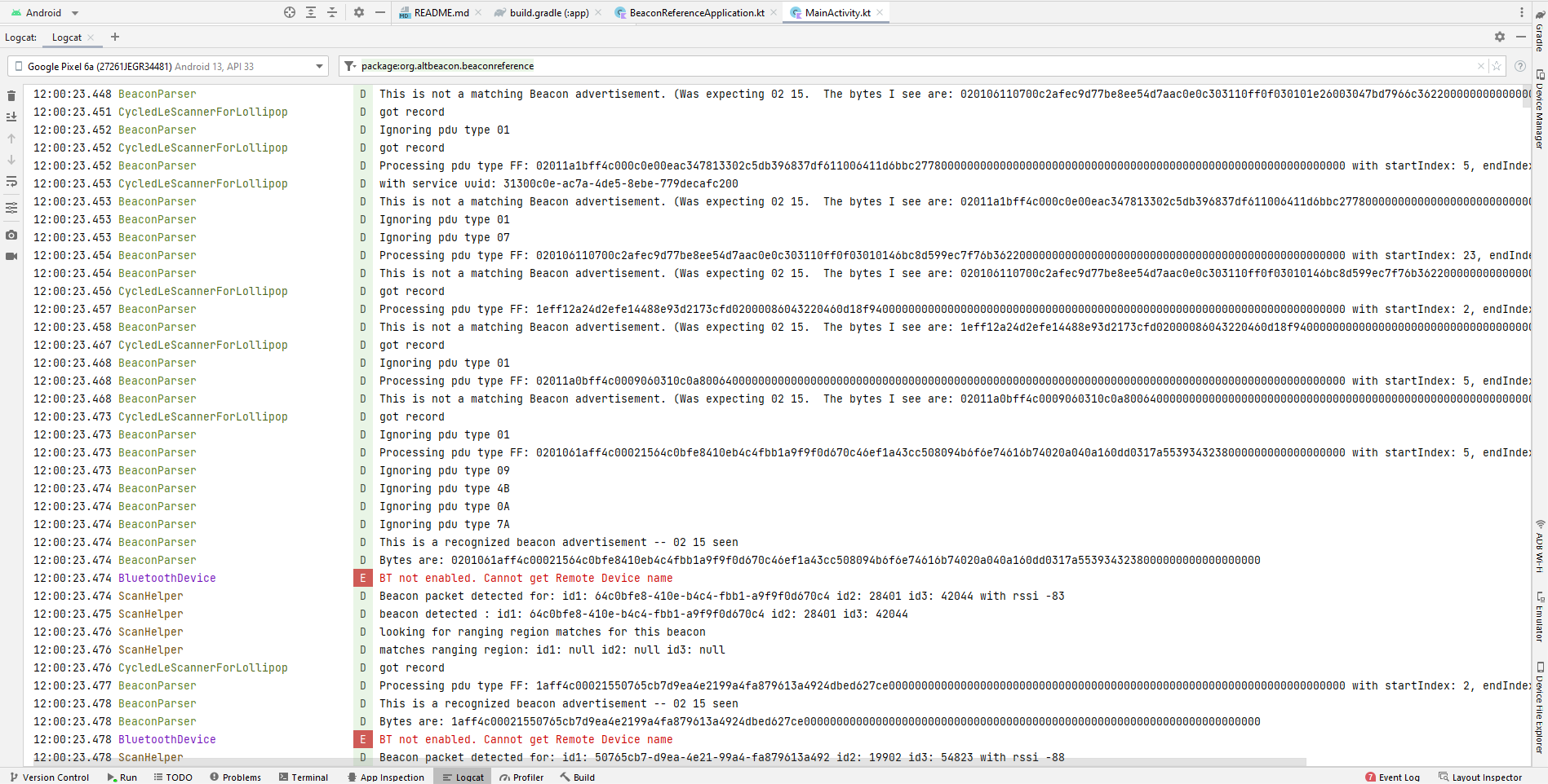 Ranging beacons does not stop after beaconManager.stopRangingBeacons() is called · Issue #3 ...