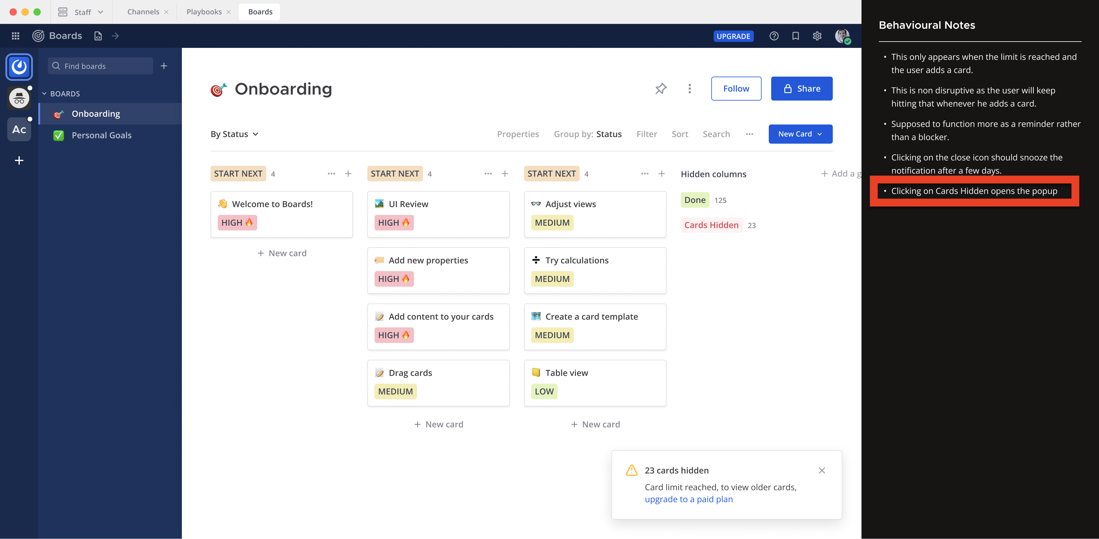 Bug: Clicking on "Cards Hidden" button does nothing · Issue #3178 · mattermost-community ...