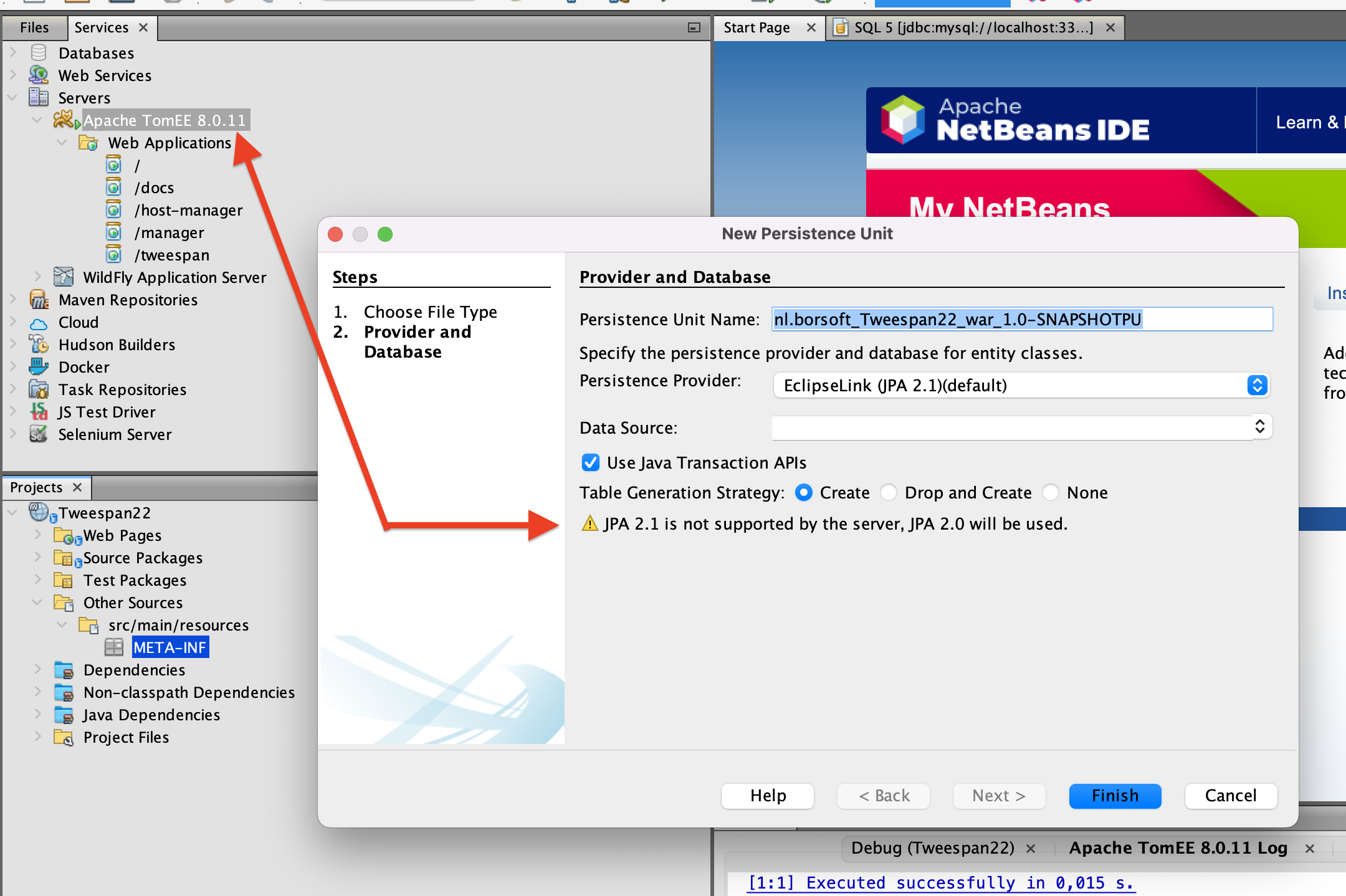 creating JPA 2.1/2.2 persistence unit not supported for TomEE 8.0.11 · Issue #4146 · apache ...