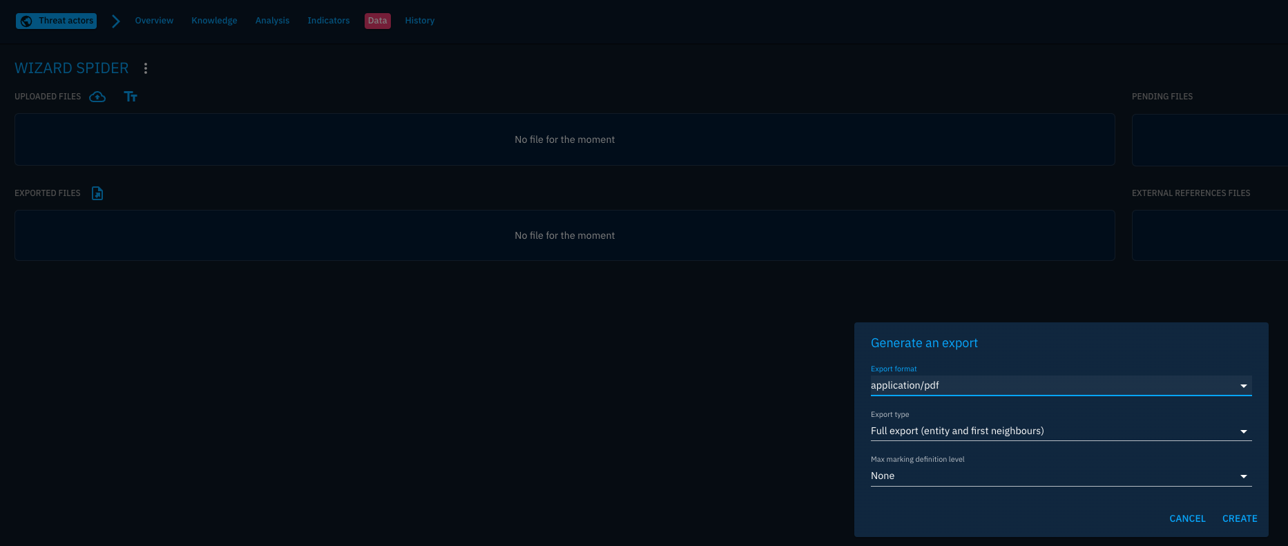 Threat Actor Entity ID Not Found During Export · Issue #2380 · OpenCTI-Platform/opencti · GitHub