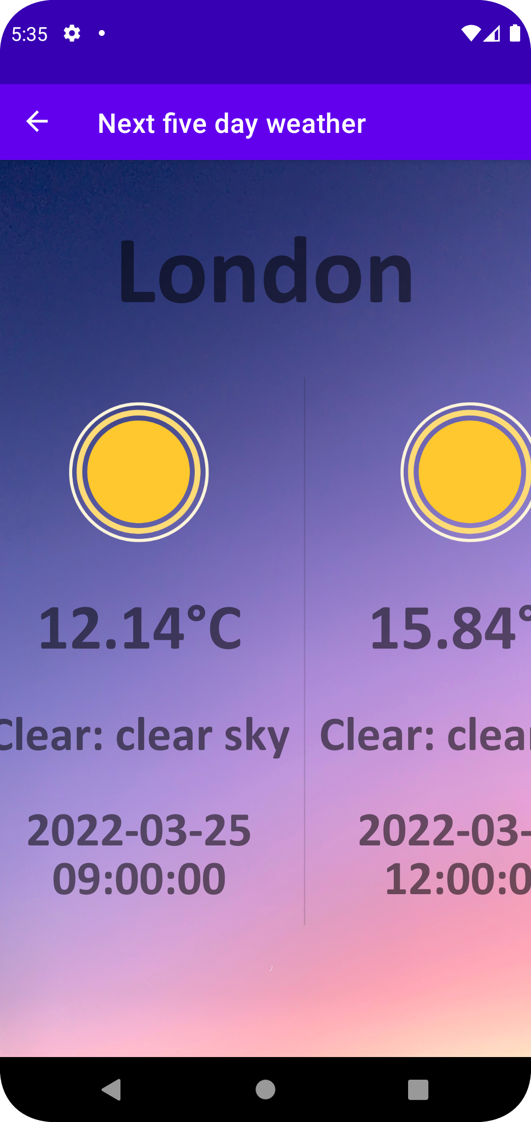 GitHub - sass-kass/Weather: Weather app with openweathermap api that uses Hilt, Retrofit2 ...