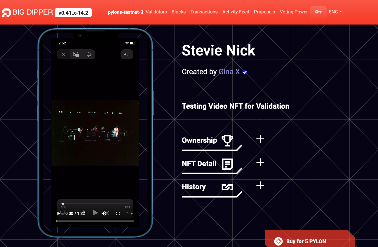 Big Dipper Video NFT Purchase Preview Not Working As Expected · Issue #891 · Pylons-tech/pylons ...
