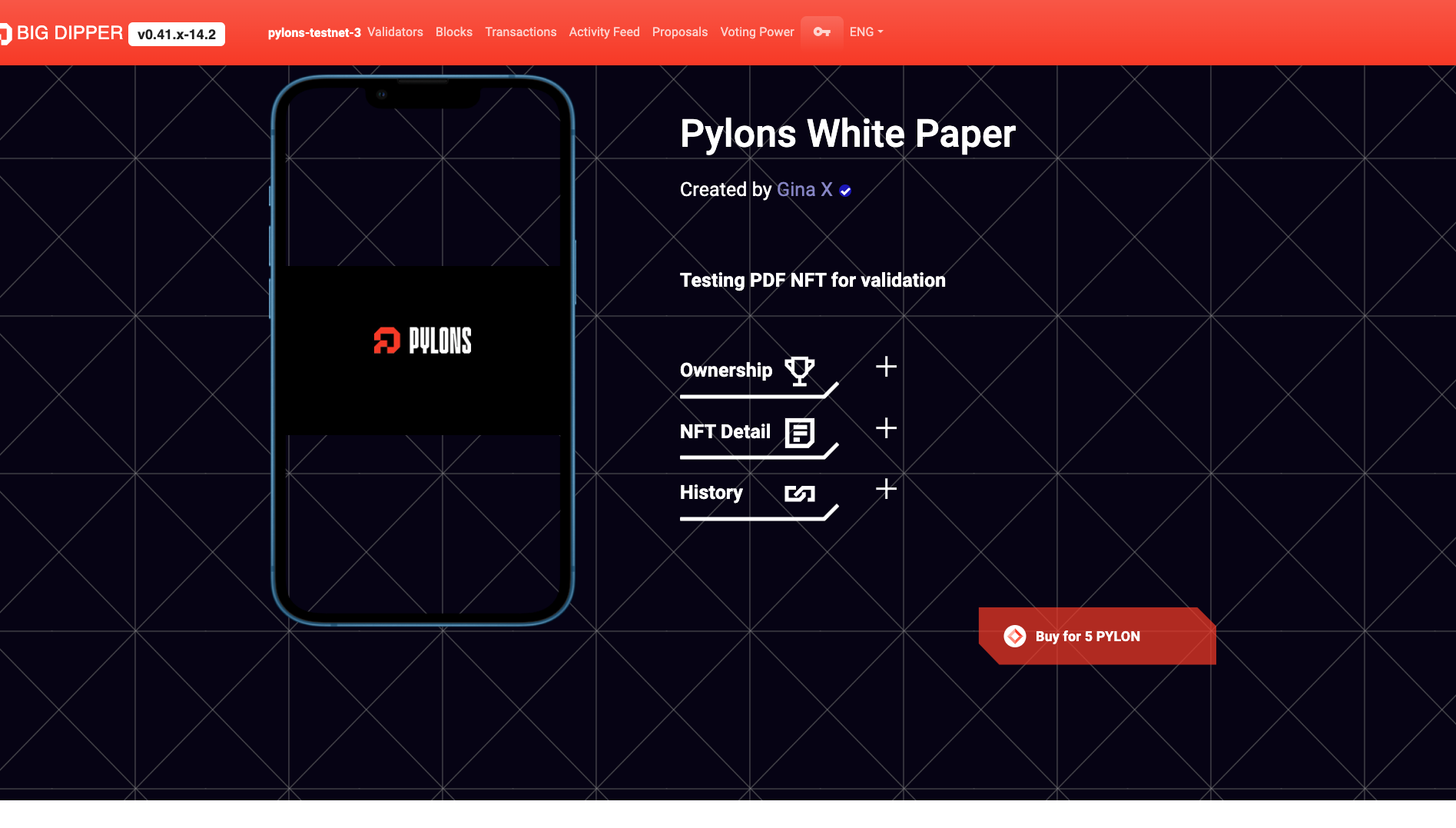Big Dipper PDF NFT Purchase Preview Not Working As Expected · Issue #893 · Pylons-tech/pylons ...