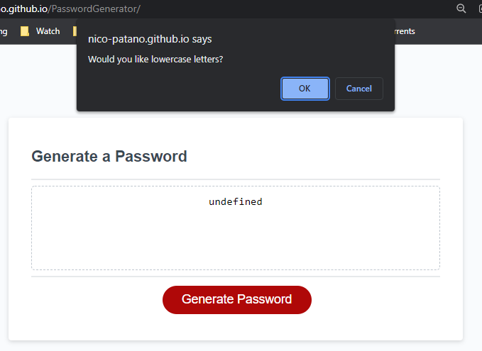 GitHub - nico-patano/PasswordGenerator