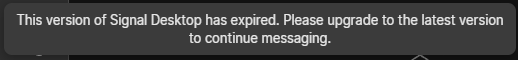 [windows 10][V5.55.0] expired => cannot send messages · Issue #6081 ...