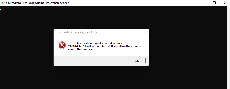 Outline cannot run on a clean Windows machine · Issue #1130 · Jigsaw-Code/outline-apps · GitHub